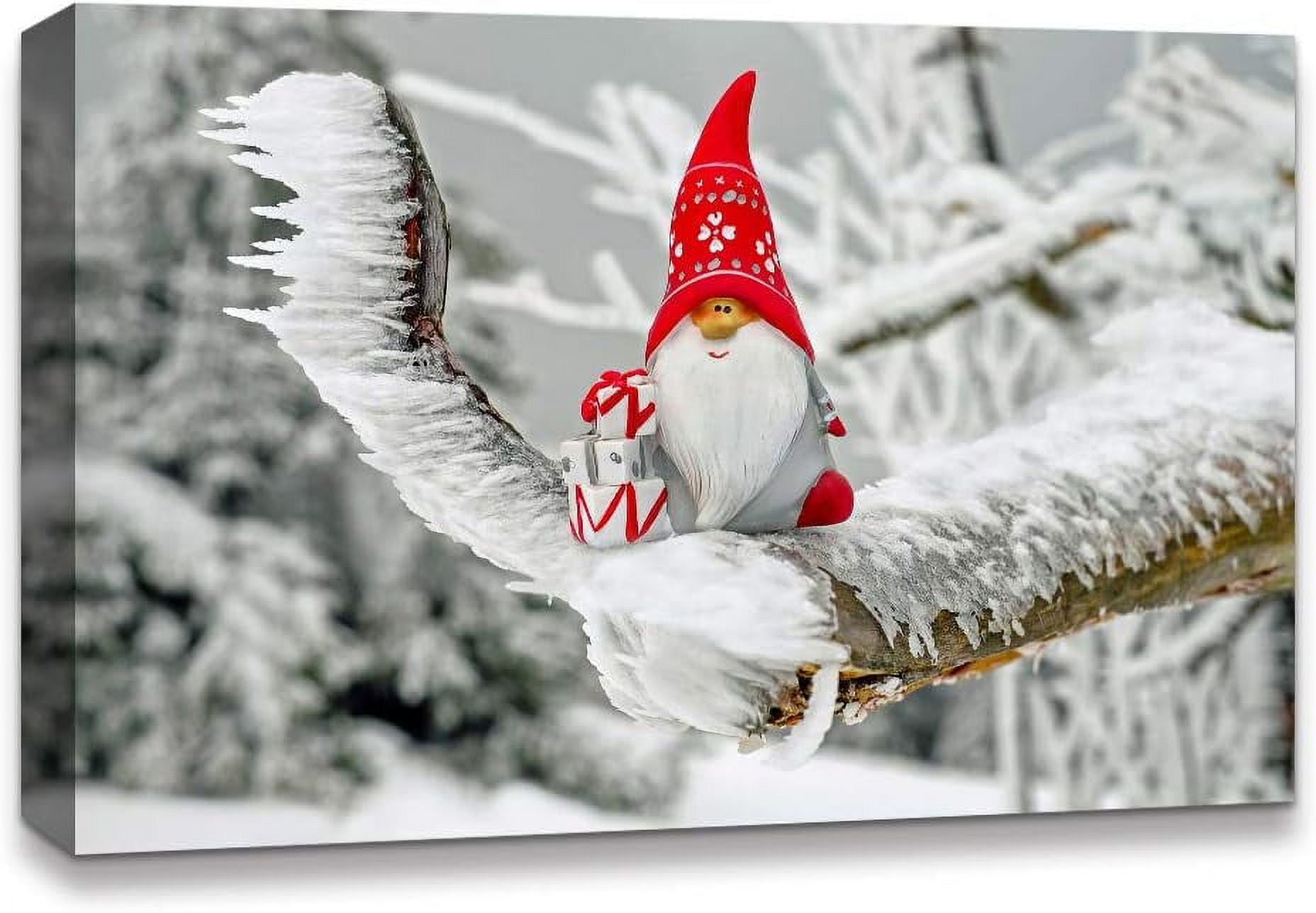 IDEA4WALL Christmas Gnomes Scandinavian Nordic Tomte Snow Elf Standing ...