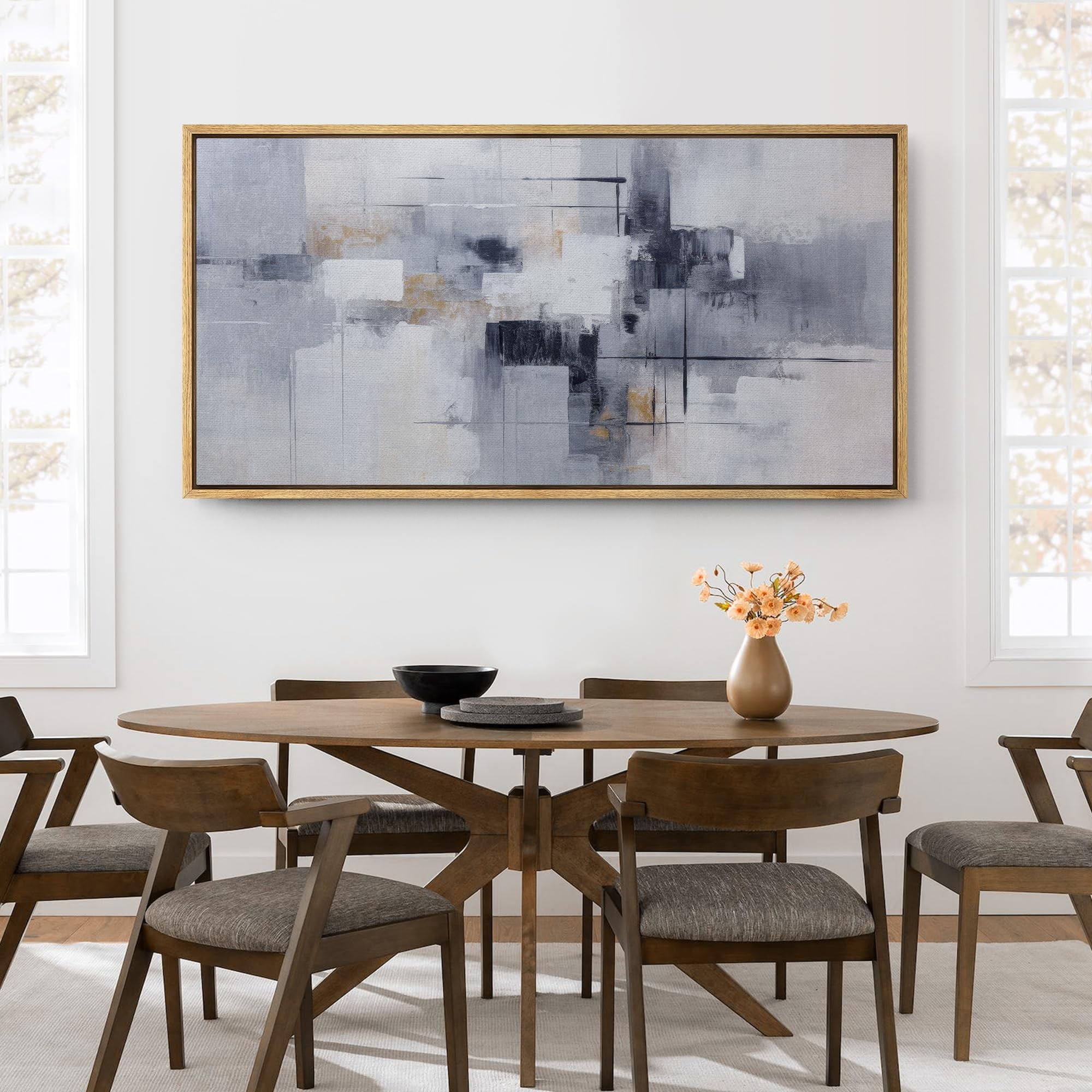 IDEA4WALL Extra Large Framed Canvas Print Wall Art Industrial Style ...