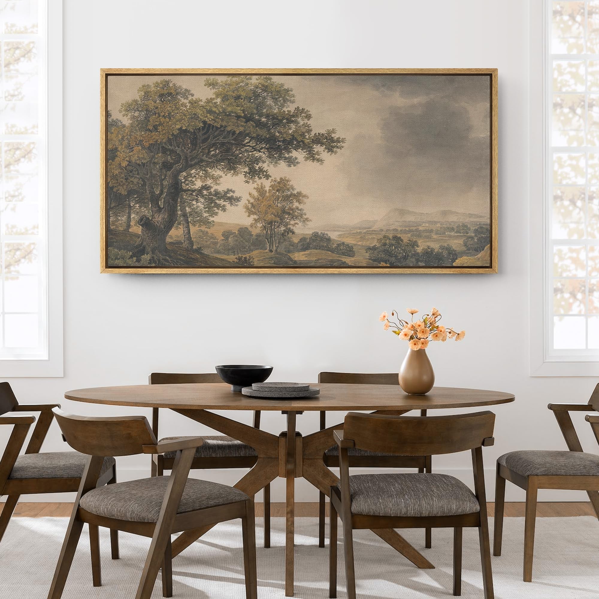 IDEA4WALL Extra Large Framed Canvas Print Wall Art Pastoral Countryside ...