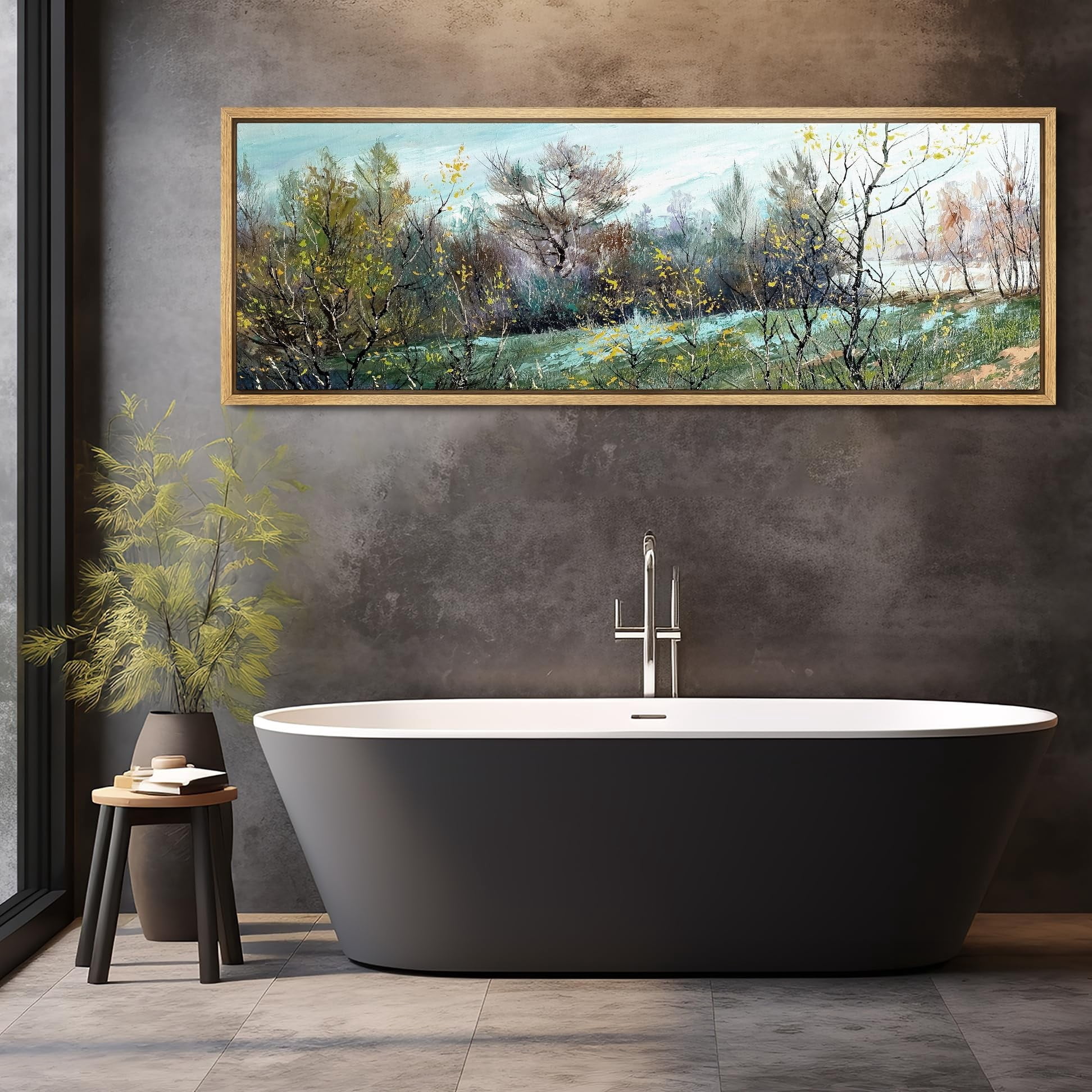 IDEA4WALL Extra Large Framed Canvas Print Wall Art Springtime ...