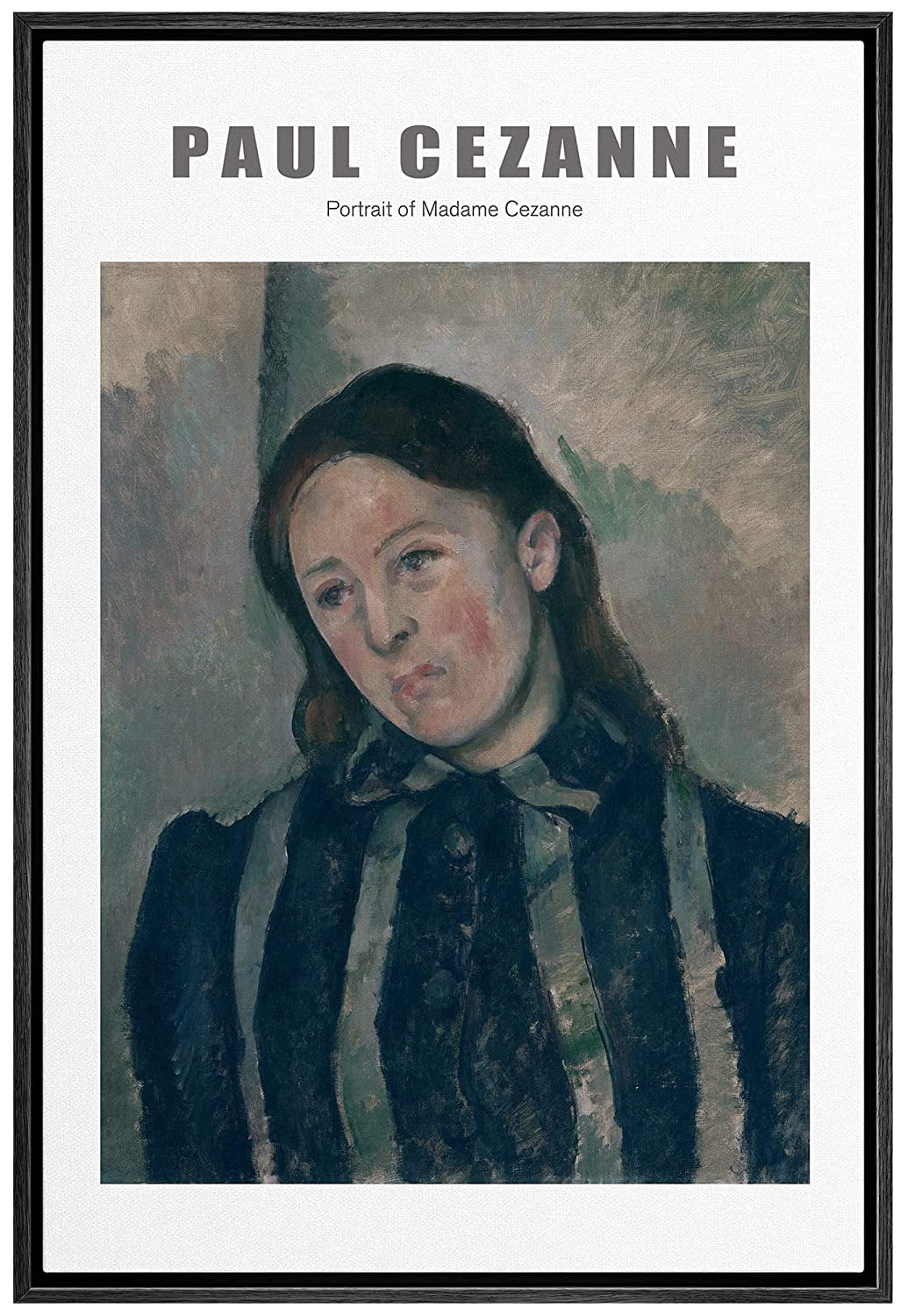 IDEA4WALL Framed Canvas Art Wall Decor Portrait of Madame Cezanne with ...