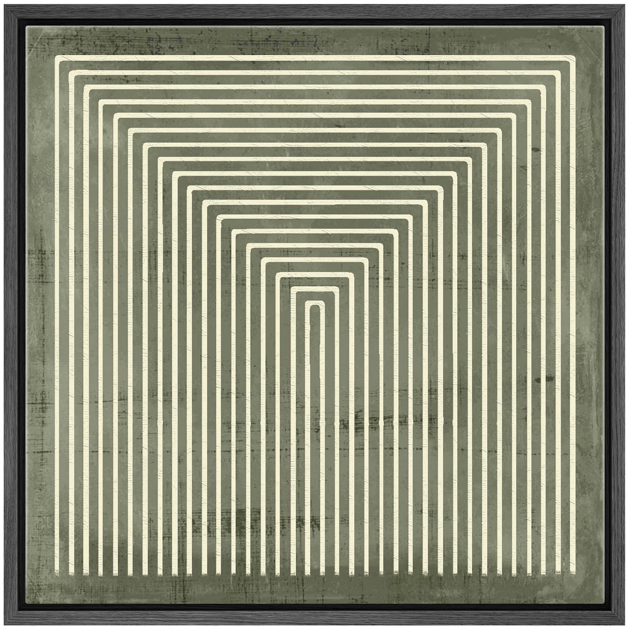 IDEA4WALL Framed Canvas Print Wall Art Abstract Lines Geometric ...