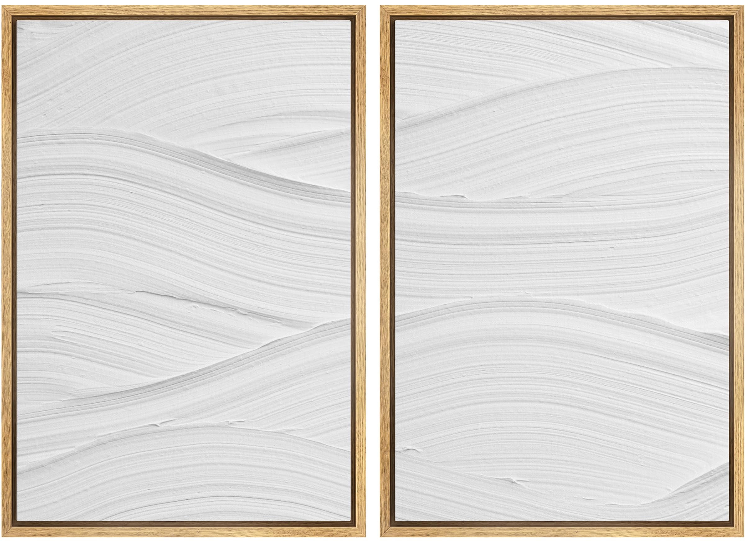 IDEA4WALL Framed Canvas Print Wall Art Set Abstract Expressionist ...