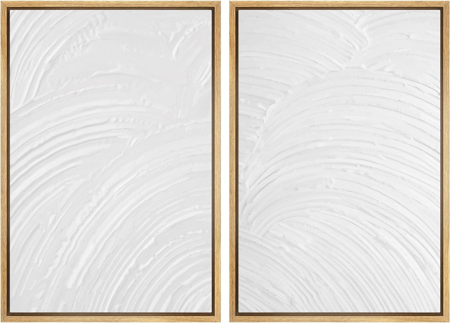 IDEA4WALL Framed Canvas Print Wall Art Set Contemporary Minimalist ...