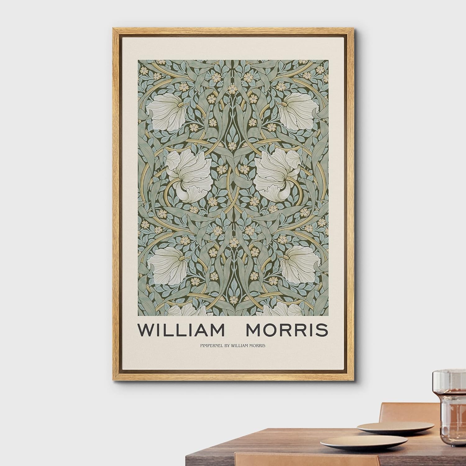 Crystal Art Gallery Linen William Morris Traditional Framed Wall Art ...