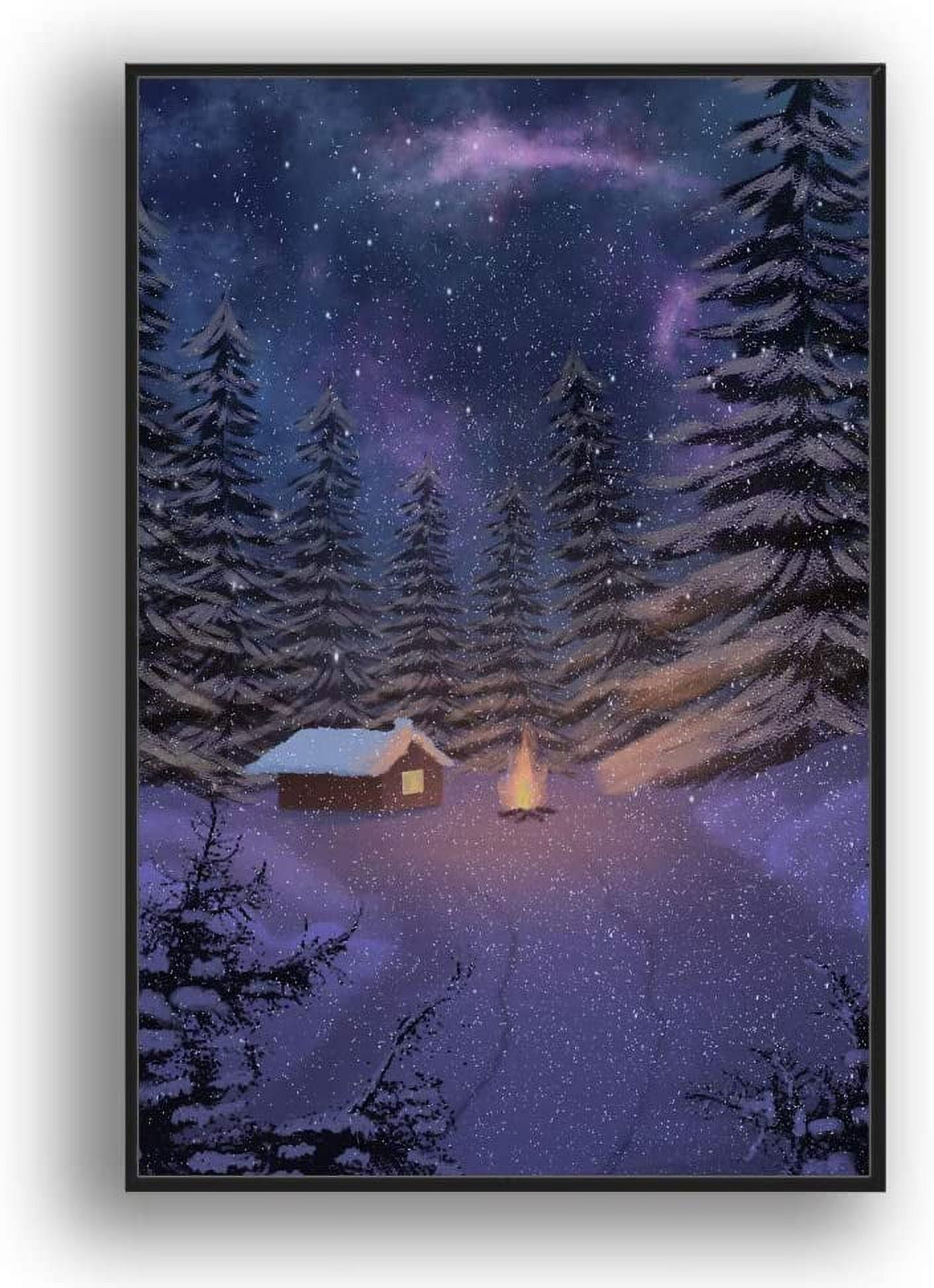 IDEA4WALL Framed Canvas Wall Art for Living Room, Bedroom Flow in The ...