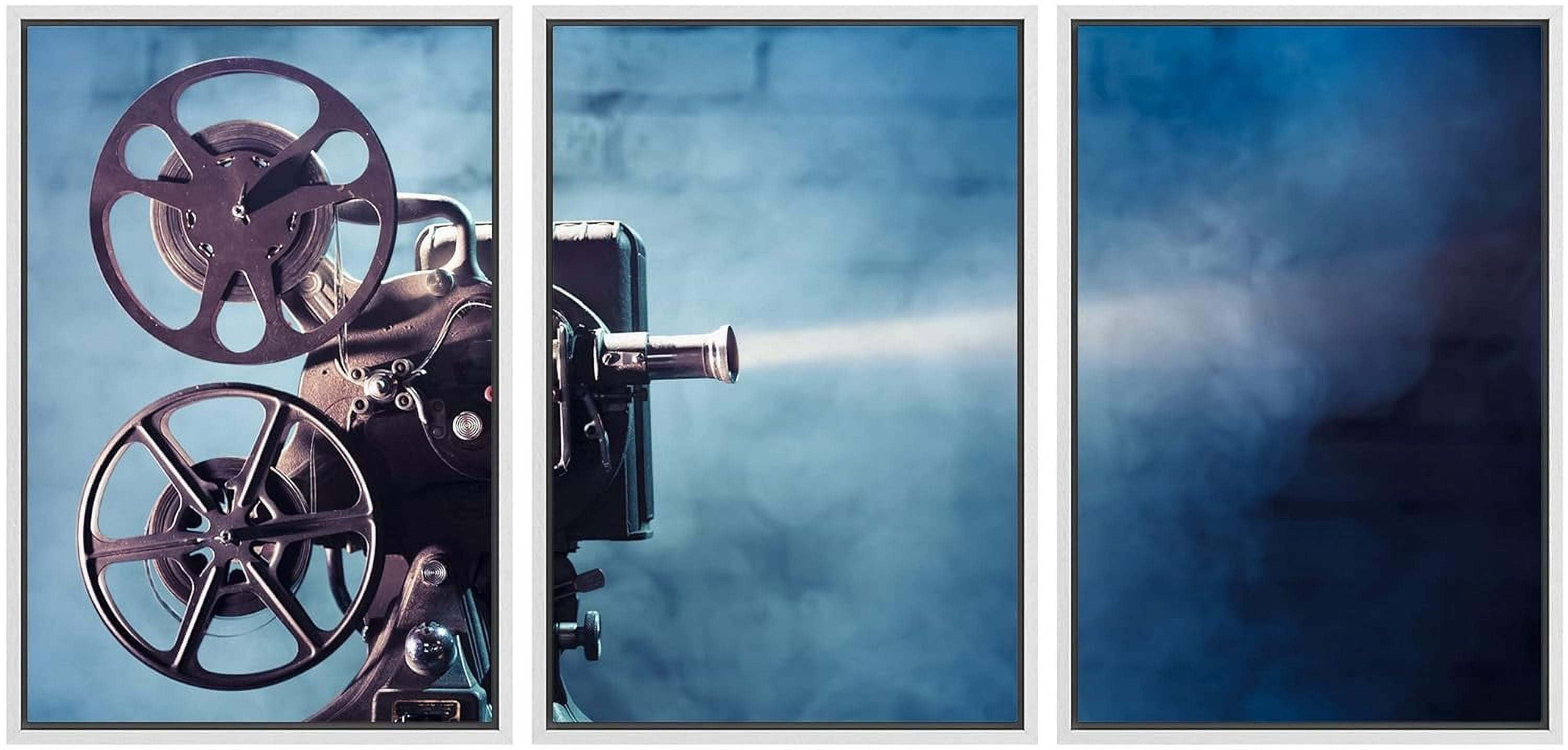 IDEA4WALL Framed Wall Art Canvas Print Set Retro Vintage Hollywood Film ...