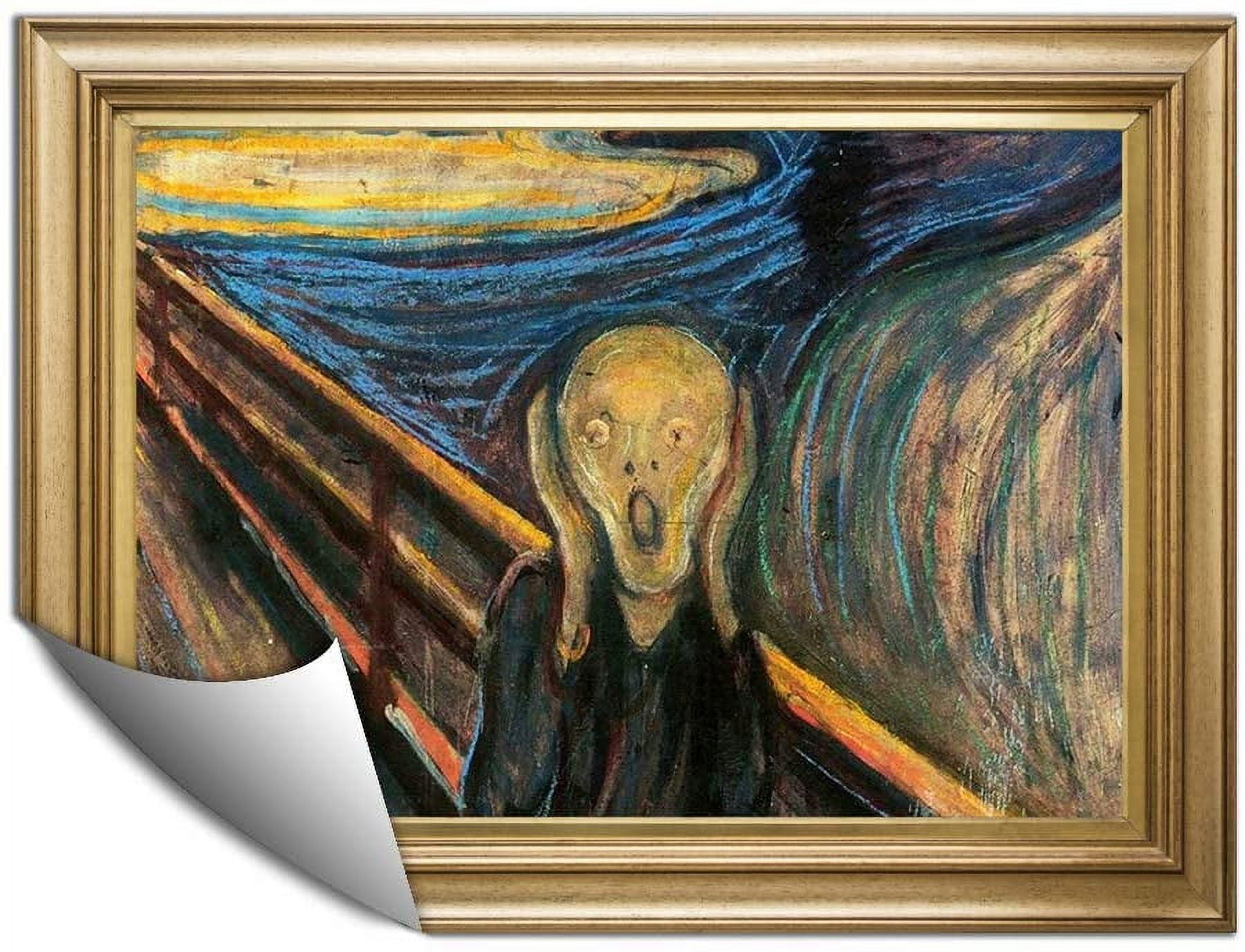 IDEA4WALL The Scream by Edvard Munch Art Prints Peel and Stick ...