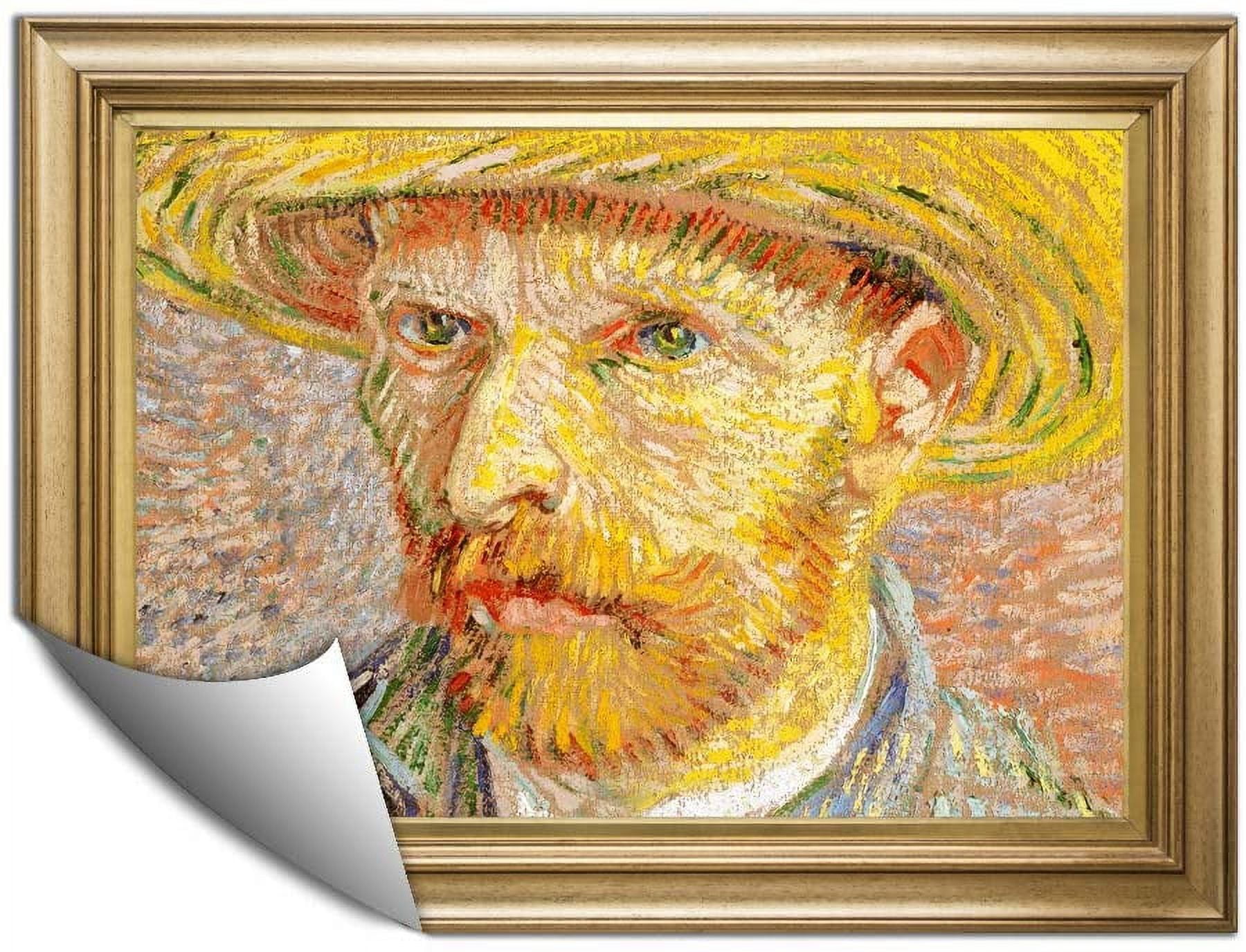 IDEA4WALL Van Gogh Self Portrait Art Prints Peel and Stick Removable ...