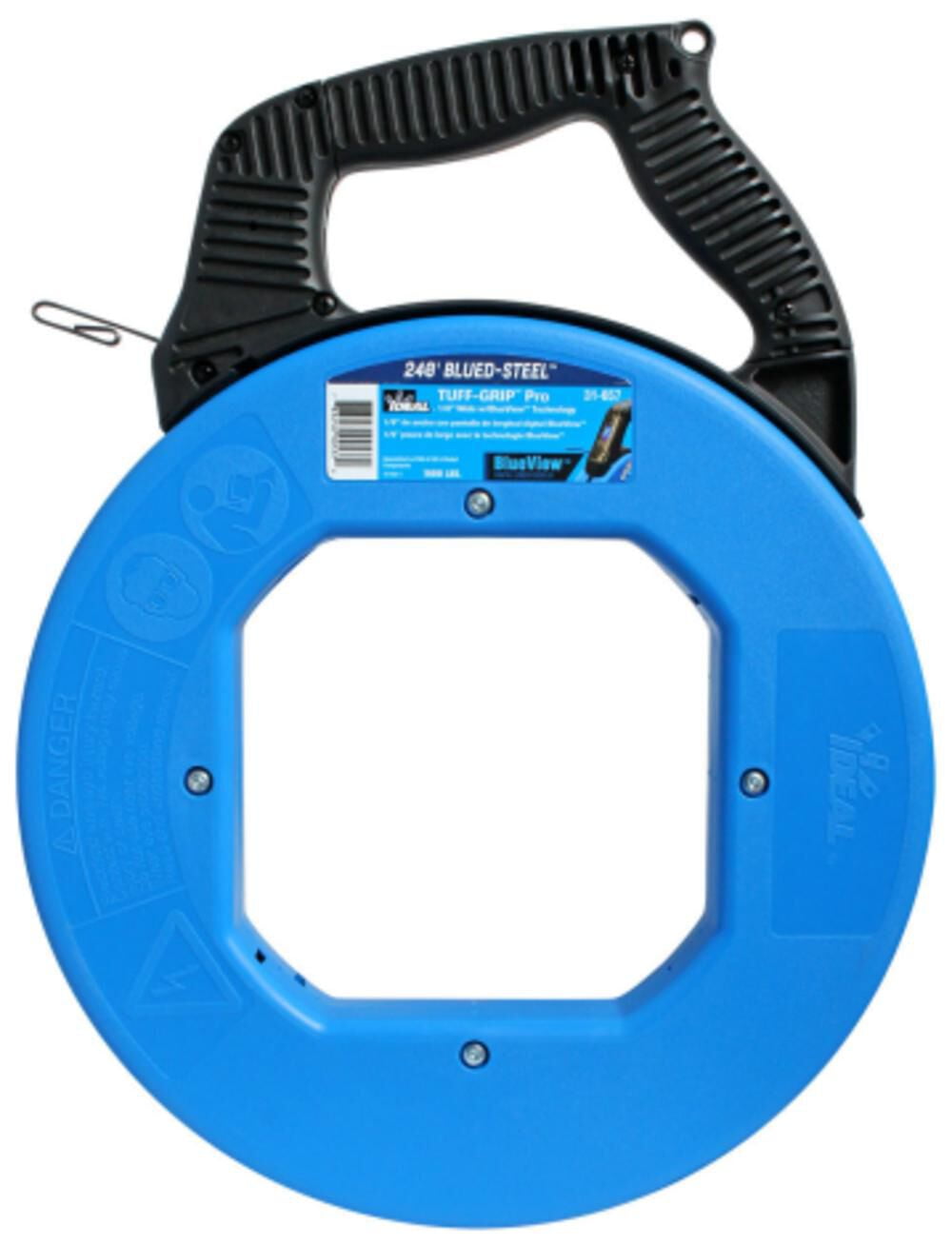 IDEAL Electrical 240 ft. Blued-Steel Fish Tape w/BlueView Display ...