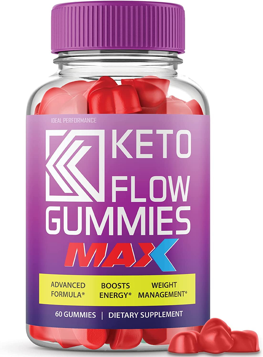 IDEAL PERFORMANCE Keto Flow Gummies Max Strength Keto Flow Gummy Bears ...