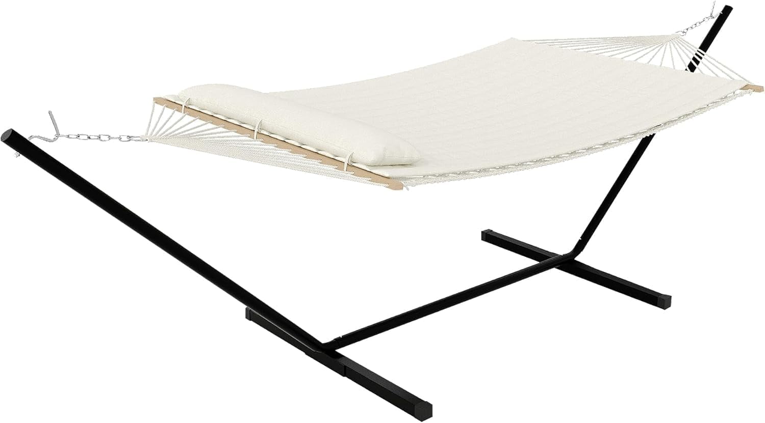 IDEALHOUSE Bed Frames Double Hammock with Stand, Heavy Duty 2-Person ...