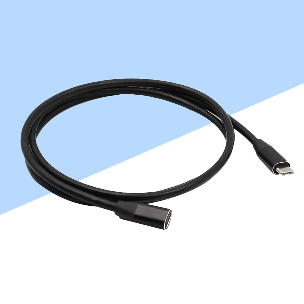 IDEANATEGRATE 1 Meter USB C Extension Cable PVC Black 1Pcs for USB-C ...