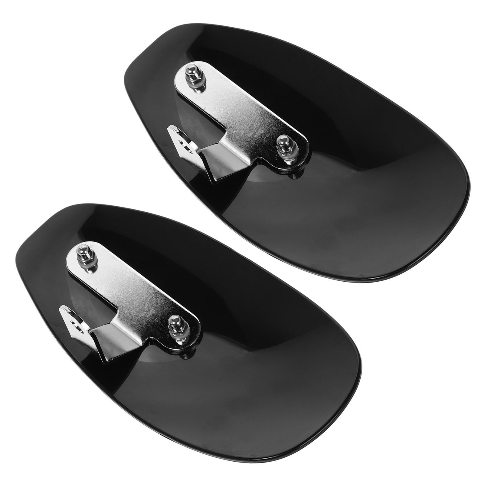 IDEANATEGRATE 1 Pair Curved Black PVC Motorcycle Handguards for Wind ...