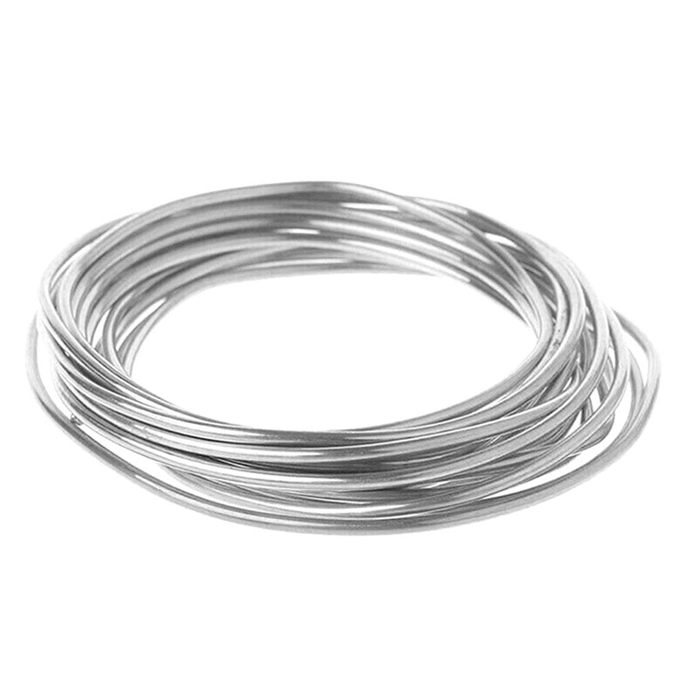 IDEANATEGRATE 1 Roll Copper Aluminum Flux Core Welding Wire Silver 5m ...
