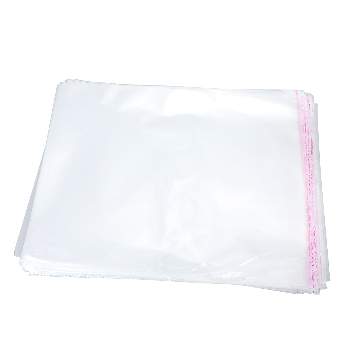 IDEANATEGRATE 100Pack Plastic Clothing Bags PX Transparent 40x30x0.1in ...