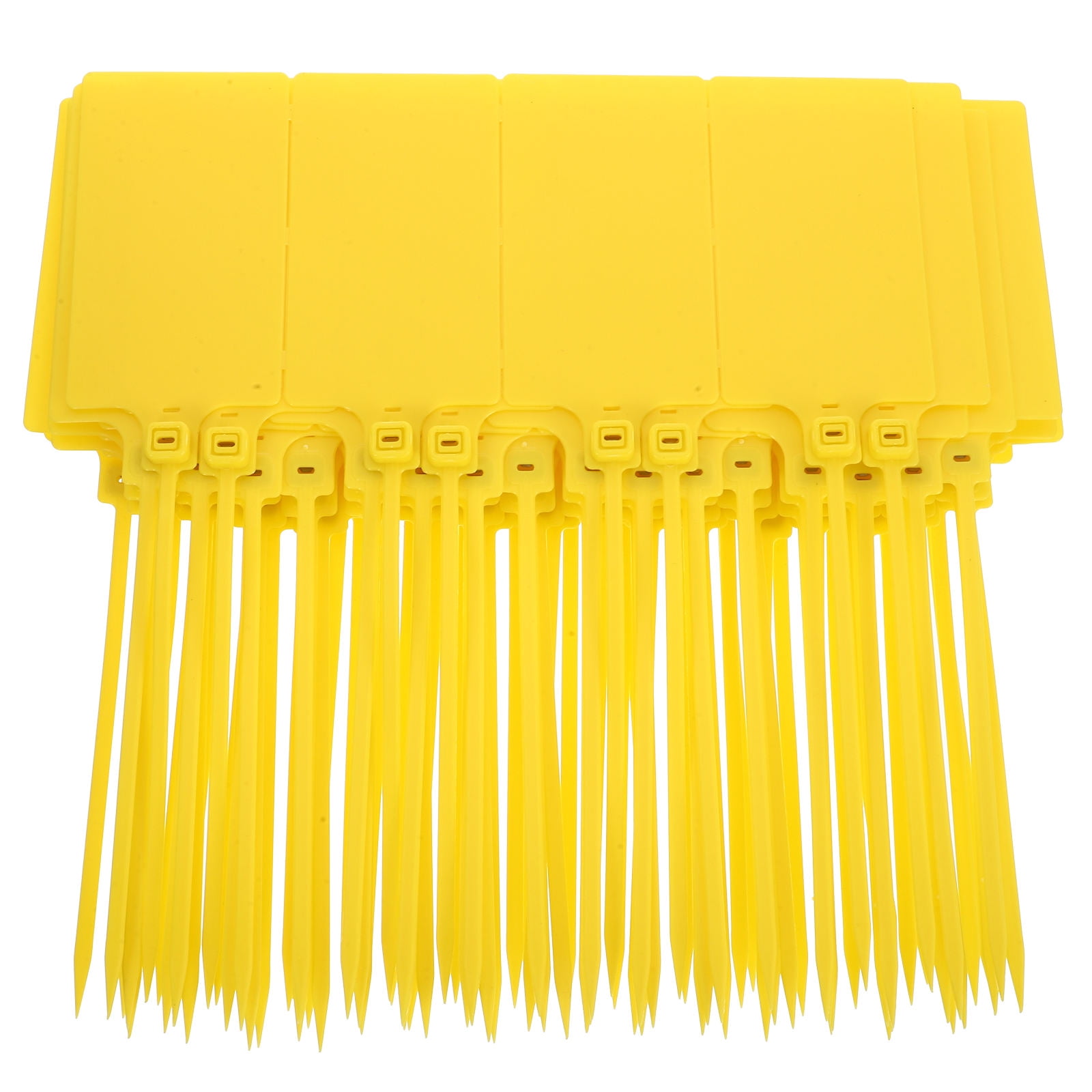 IDEANATEGRATE 100Pack Yellow Plastic Labeling Tags For Shipping And ...
