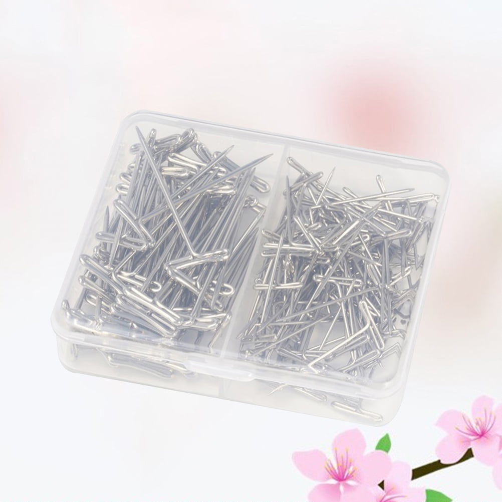 IDEANATEGRATE 100Pcs Silver T Bar Head T Pins for Wigs and Sewing ...