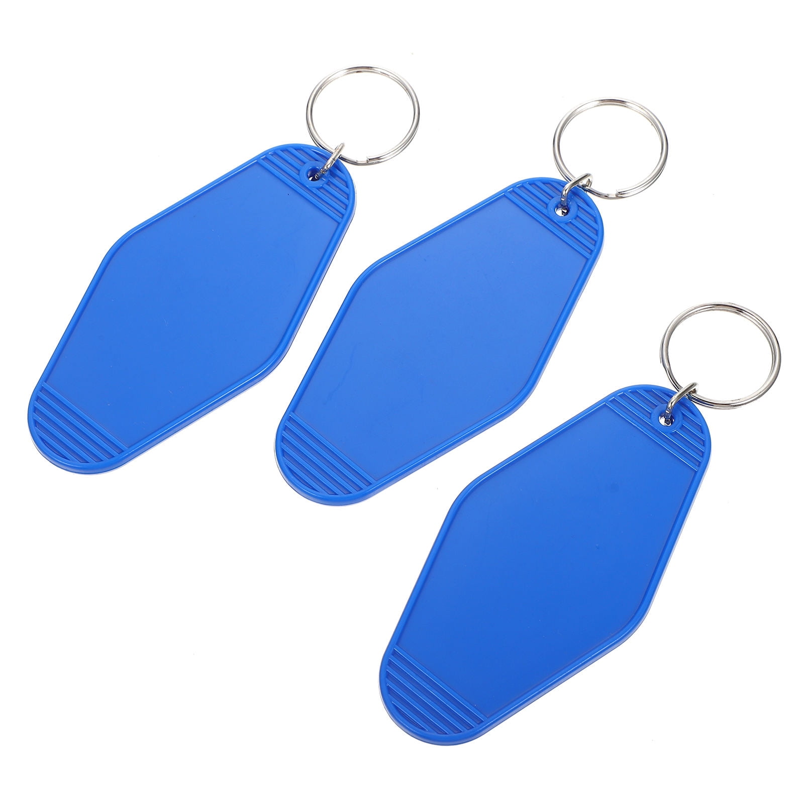 IDEANATEGRATE 10Pack ID Name Tags Plastic Label Tags Blue Compact for ...
