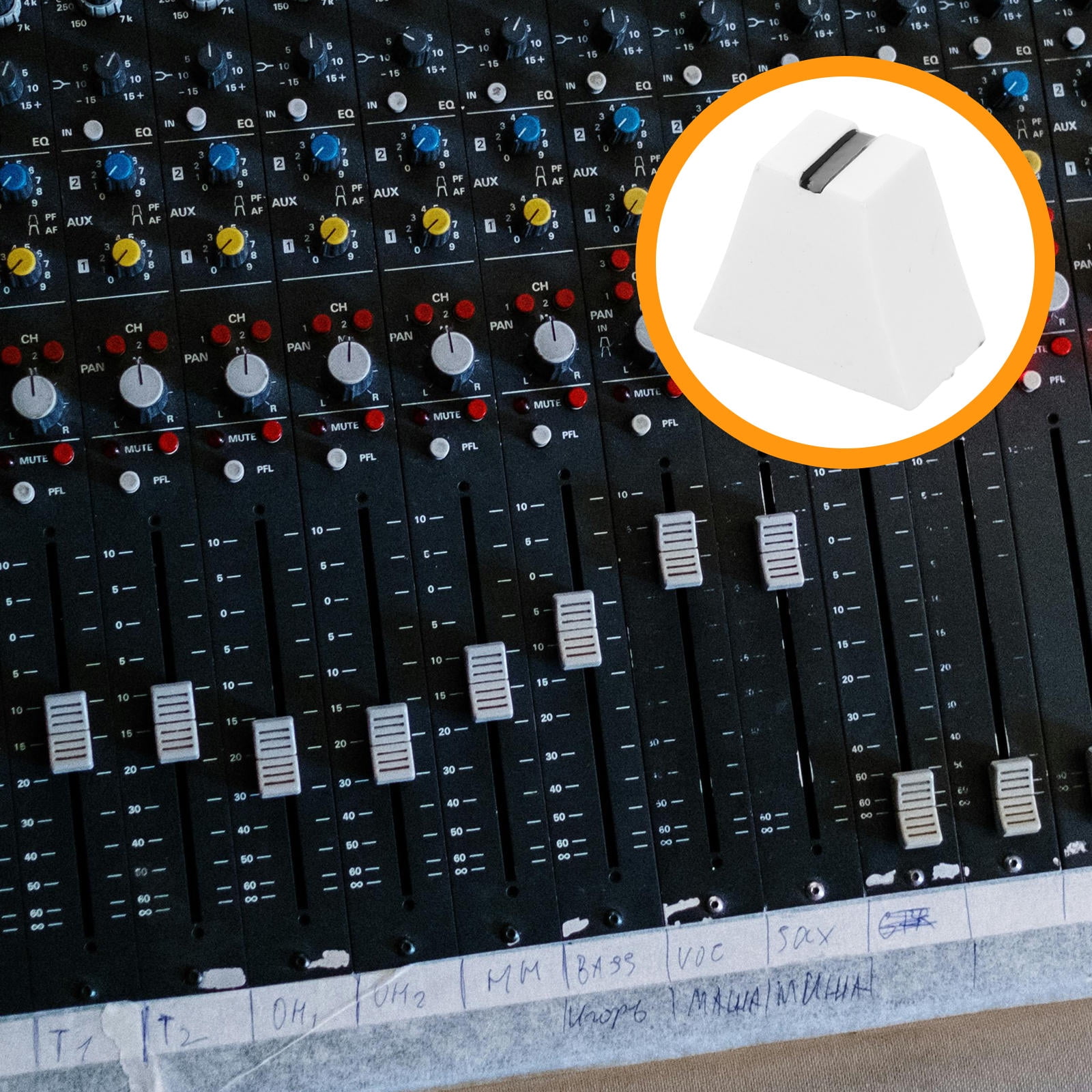 IDEANATEGRATE 10Pcs Caps for Sound Console Parts Effect Control Metal ...