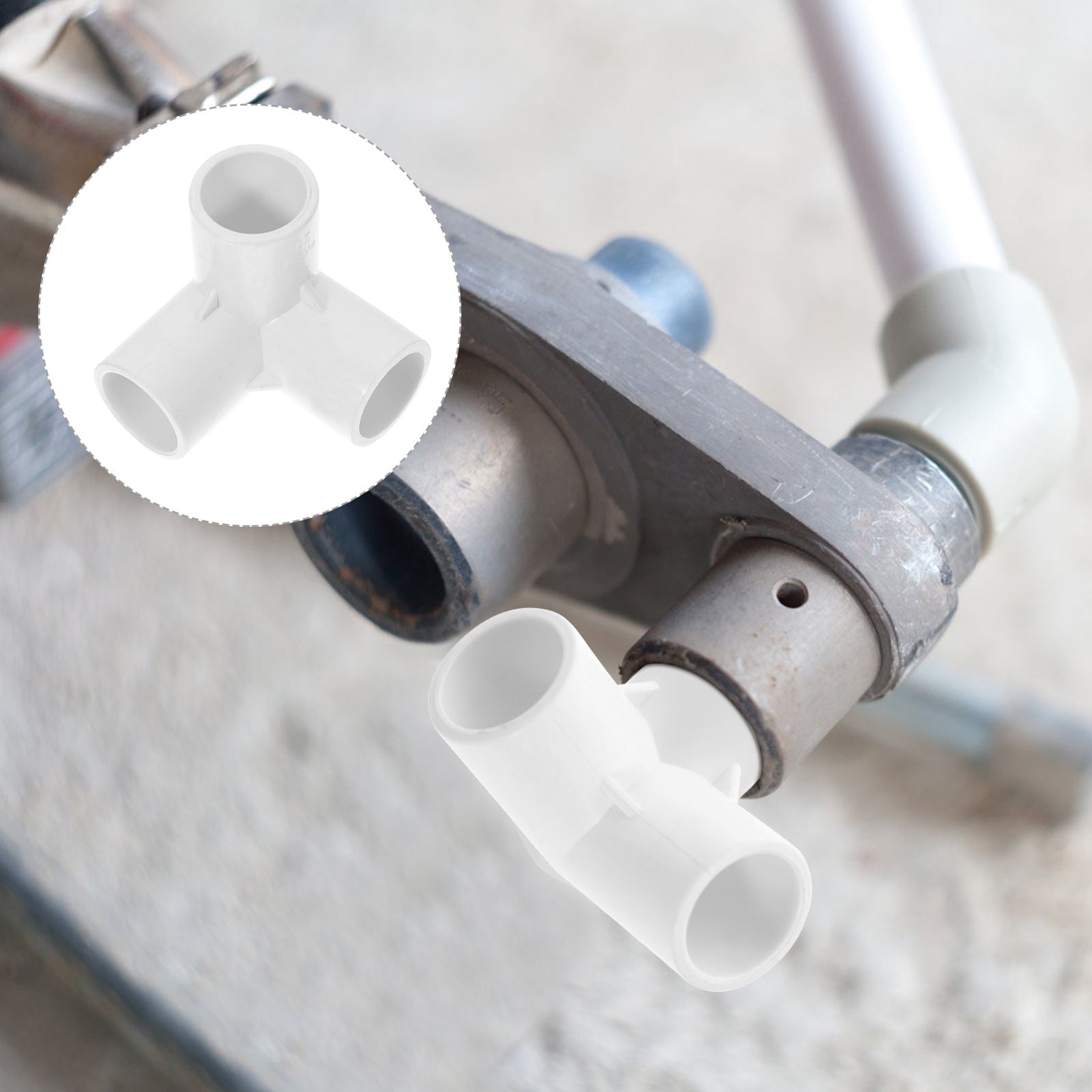 IDEANATEGRATE 10Pcs Long Service Life PVC Pipe Fitting for Homeowners 1 ...