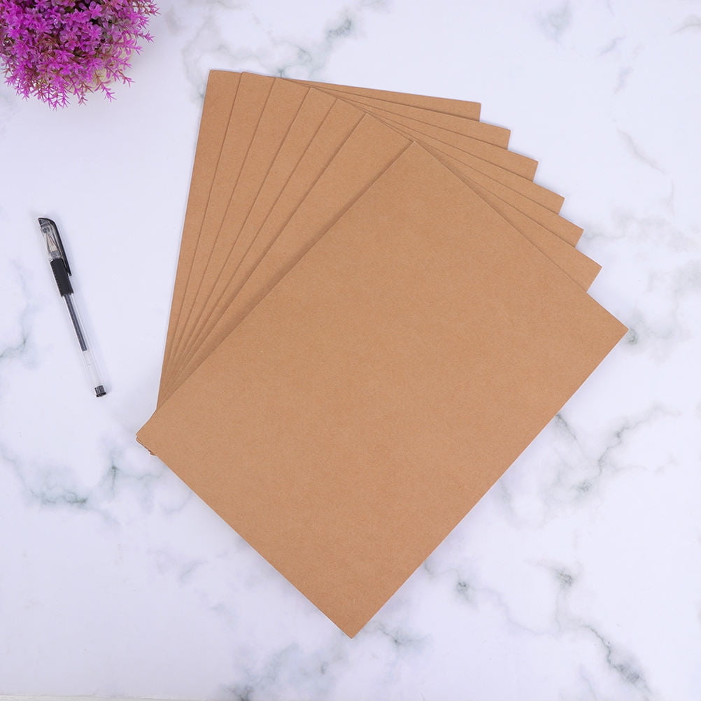 IDEANATEGRATE 10Pcs Office Workers Rectangular Light Brown Kraft Paper ...