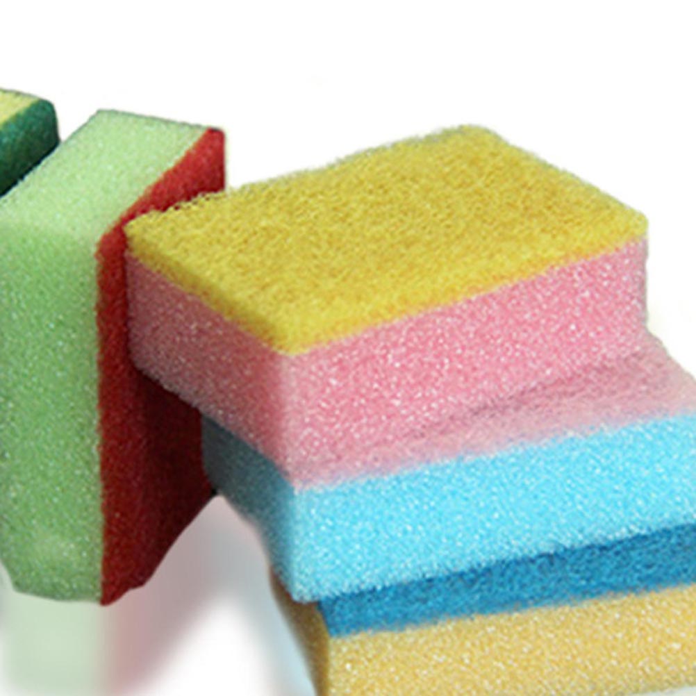IDEANATEGRATE 10Pcs Reusable Bathroom Sponge with Non Scratch and ...
