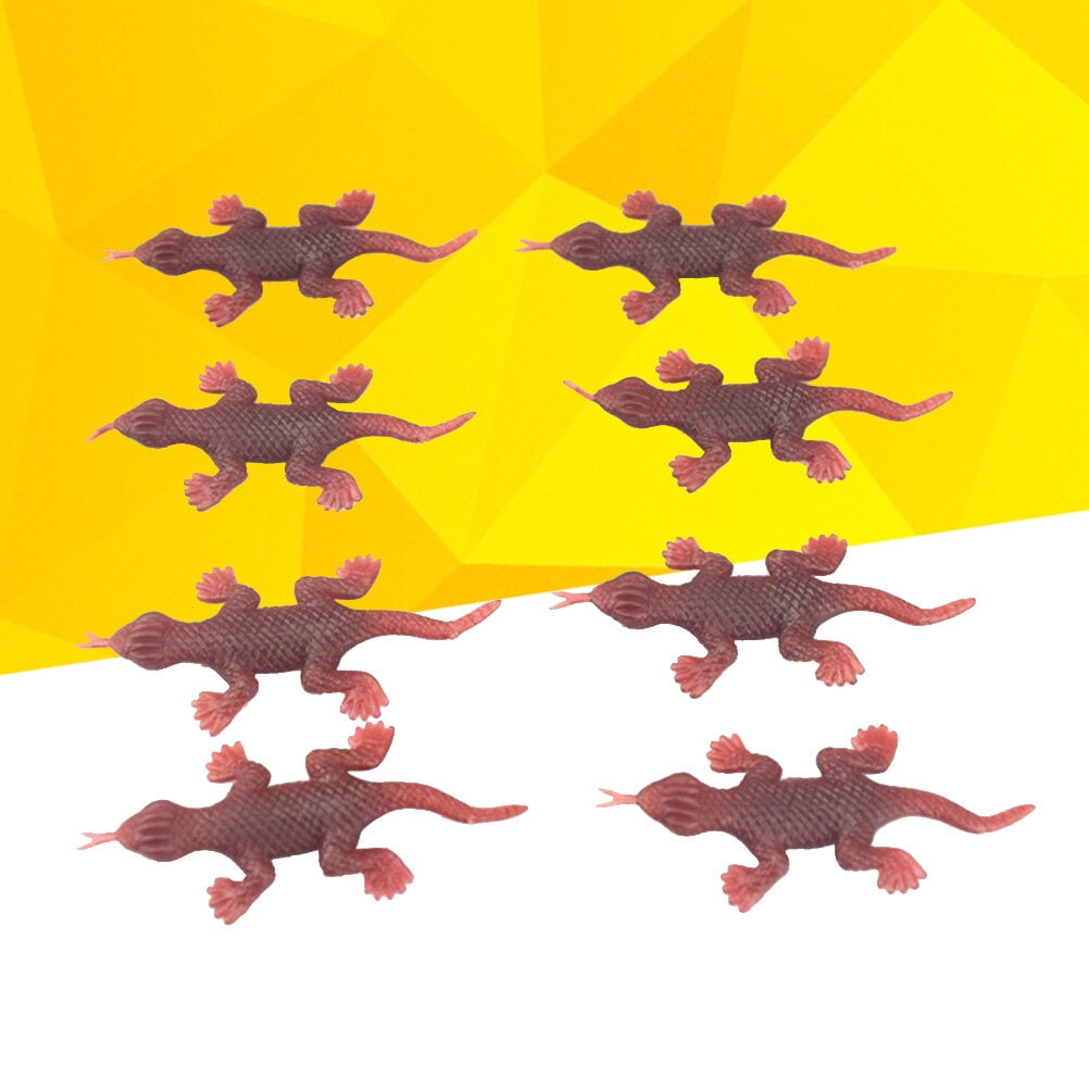 IDEANATEGRATE 10Pcs Scary Toys Lizard Shape for Children and Pranks ...