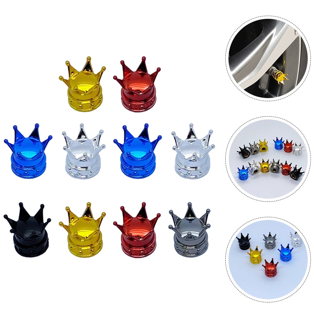 IDEANATEGRATE 10Pcs Tire Stem Caps for Car Tyres Metal Dust Caps for ...