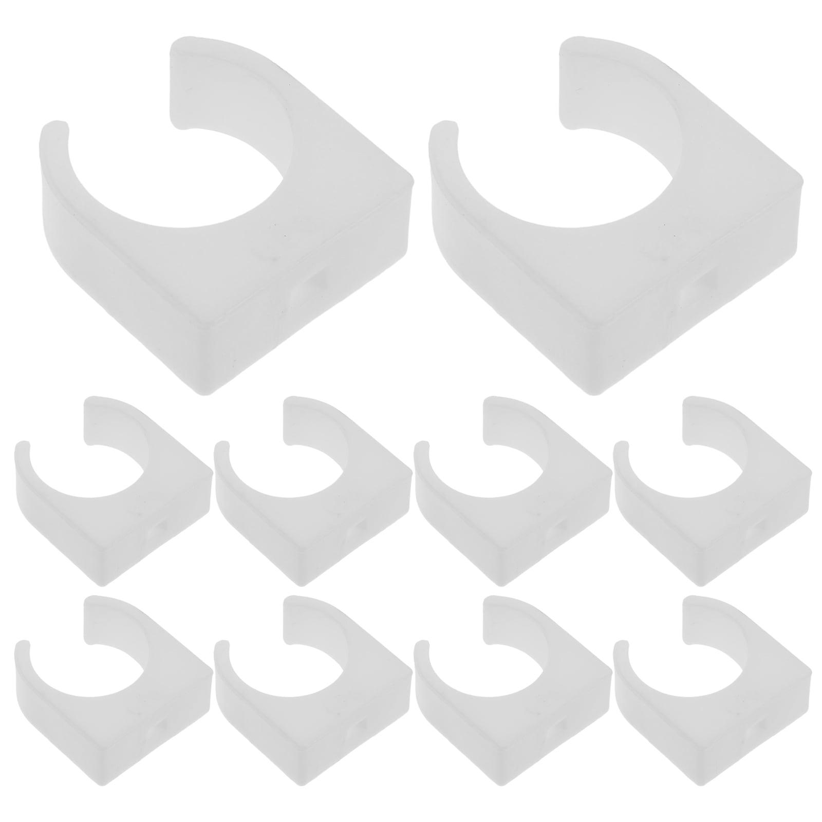 IDEANATEGRATE 10Pcs Universal Motor Bracket White Plastic Adjustable ...