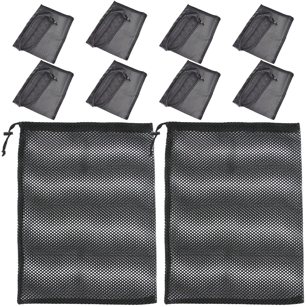 IDEANATEGRATE 10Set Black Mesh Laundry Bag for Men Women Families for ...