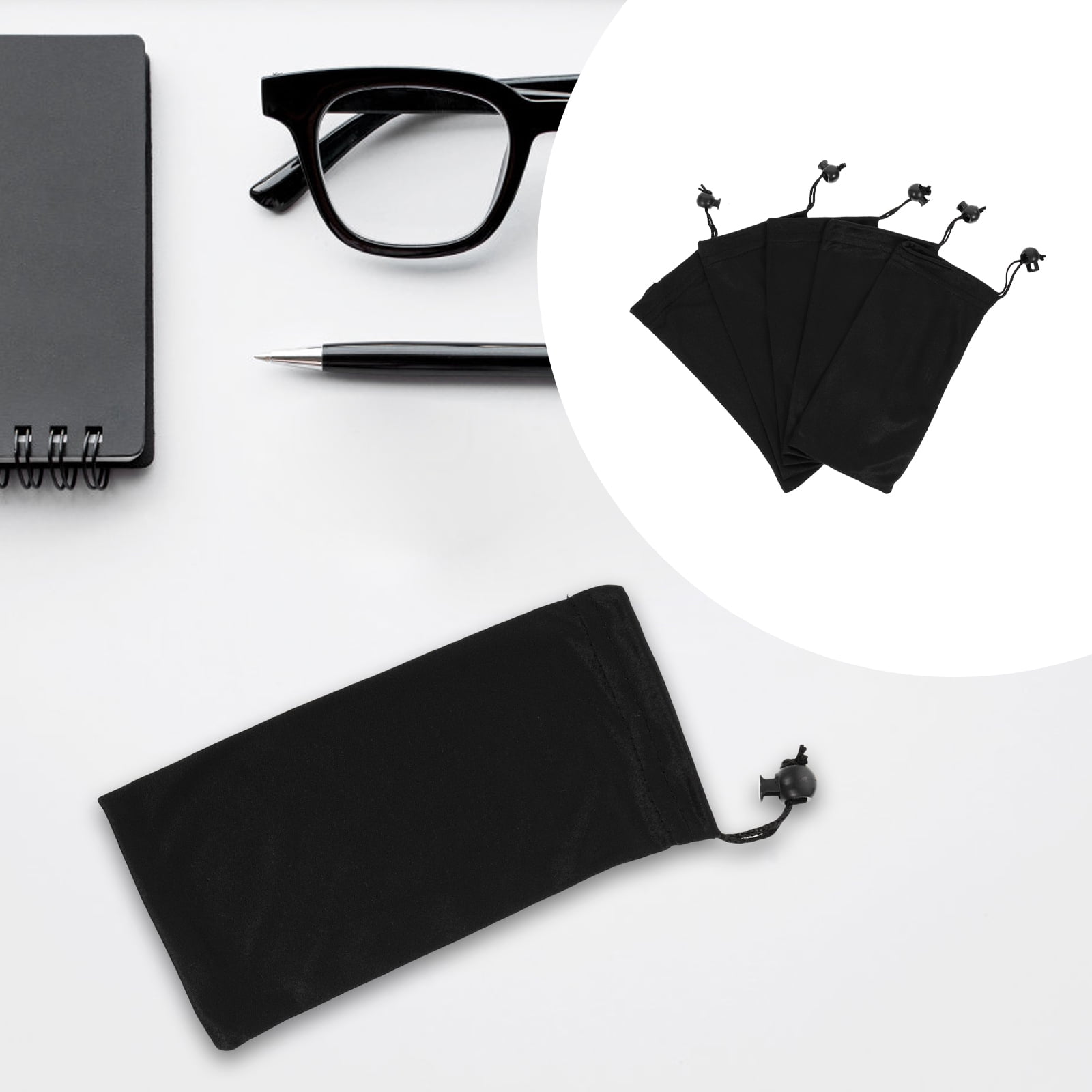 IDEANATEGRATE 12Pack Microfiber Eyeglass Pouches for Sunglasses with ...