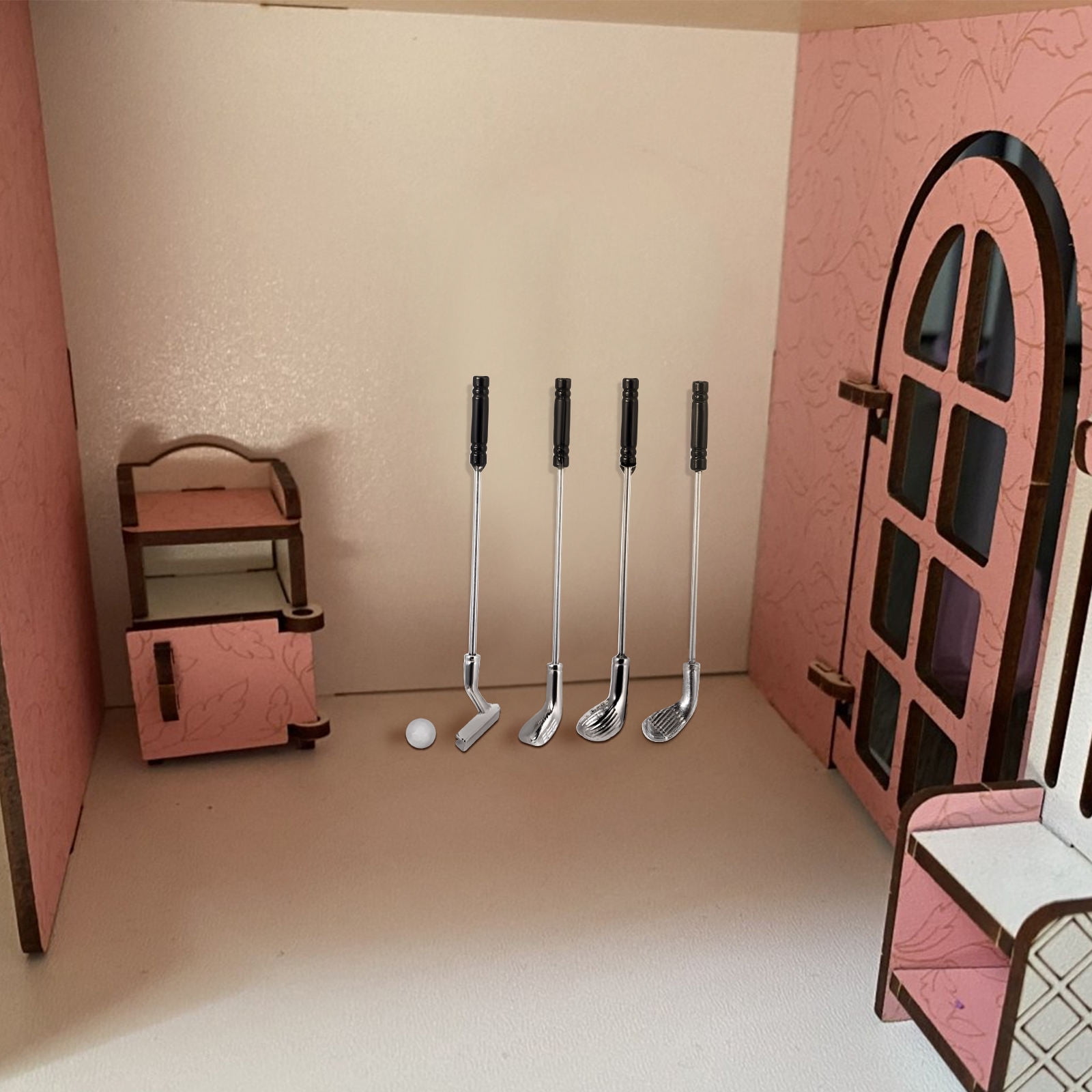 IDEANATEGRATE 12Pack Miniature Golf Clubs for Dollhouse Mini Golf Clubs ...