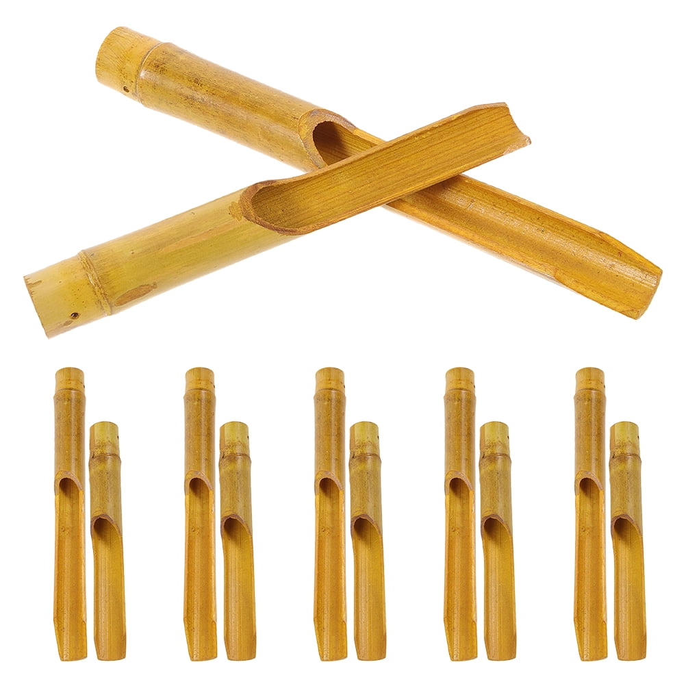 IDEANATEGRATE 12Pcs Bamboo Tube Wind Chime Parts Hollow Tubes for Diy ...