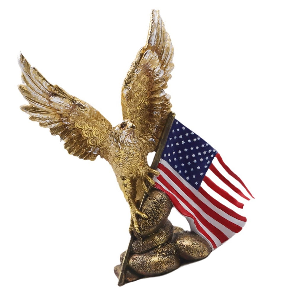 IDEANATEGRATE 1Pack American Flag Eagle Sculpture Patriotic Symbolism ...
