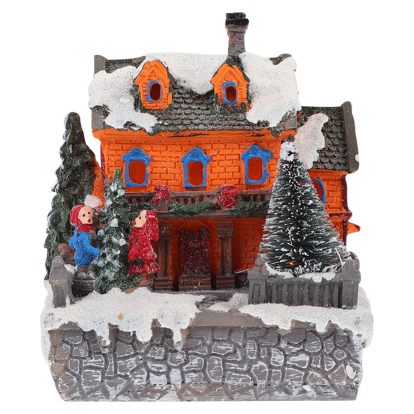 IDEANATEGRATE 1Pack Festive Resin Music House Ornament House Decor for ...
