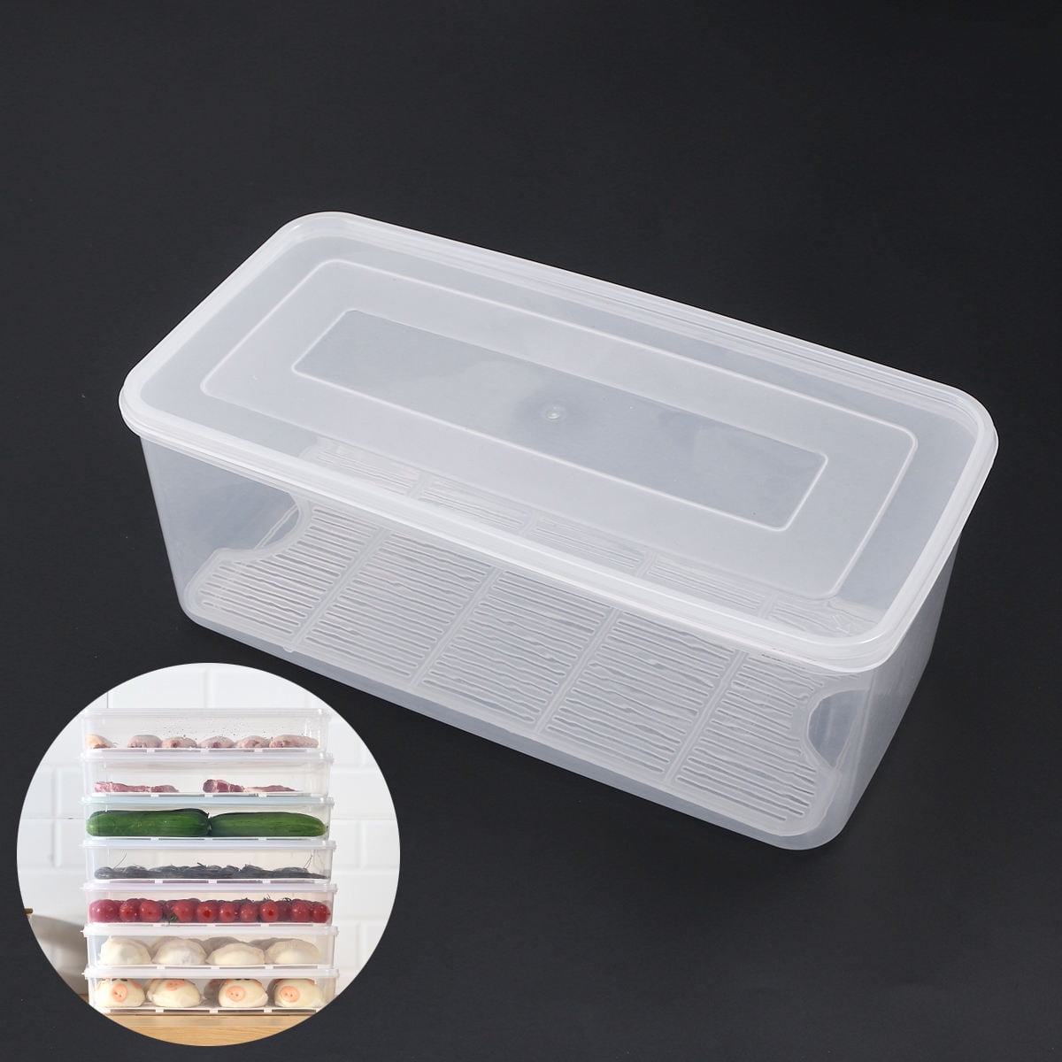 IDEANATEGRATE 1Pack Food Storage Containers for Home Use with Simple ...