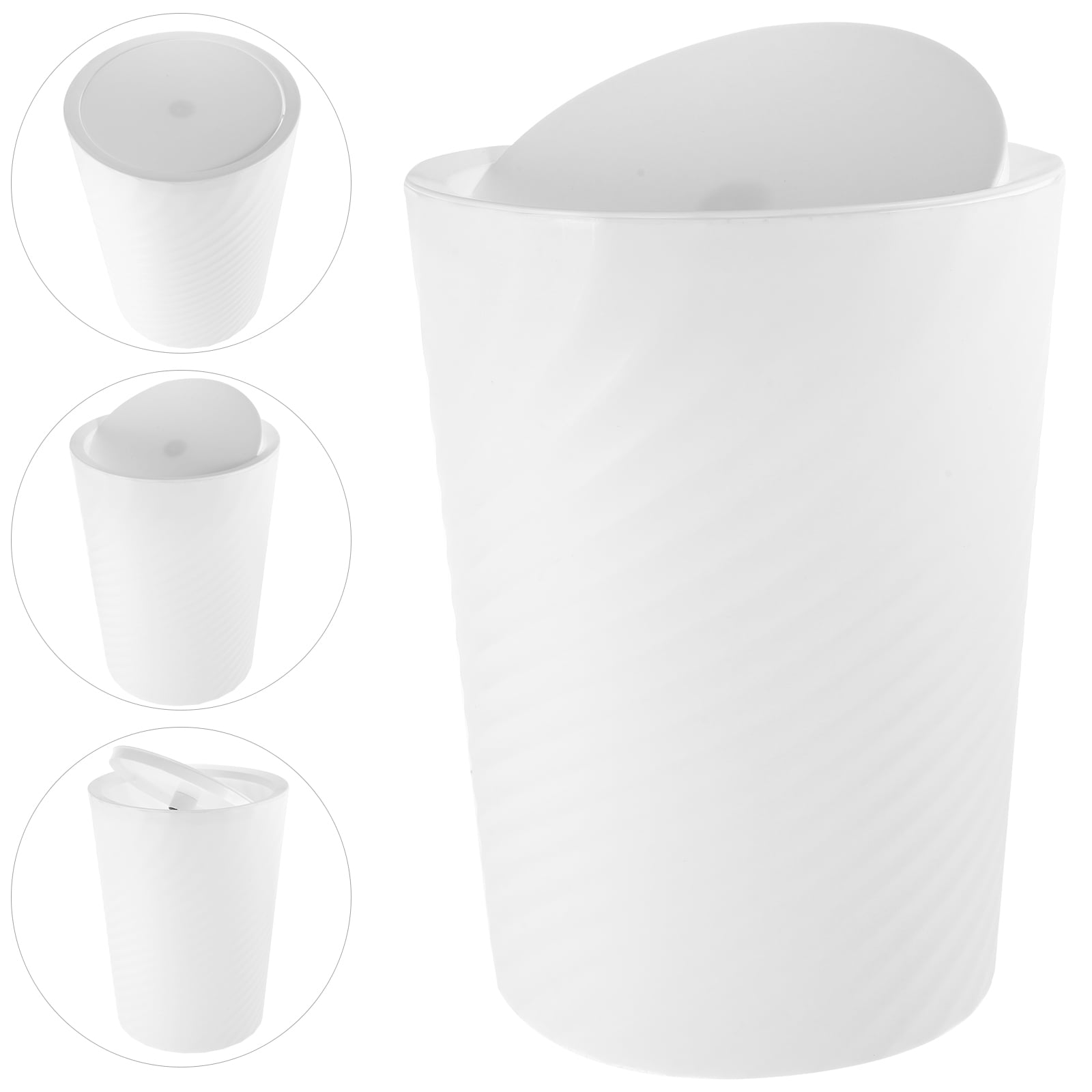 IDEANATEGRATE 1Pack Mini Trash Bin Rectangular Shape Plastic Material ...