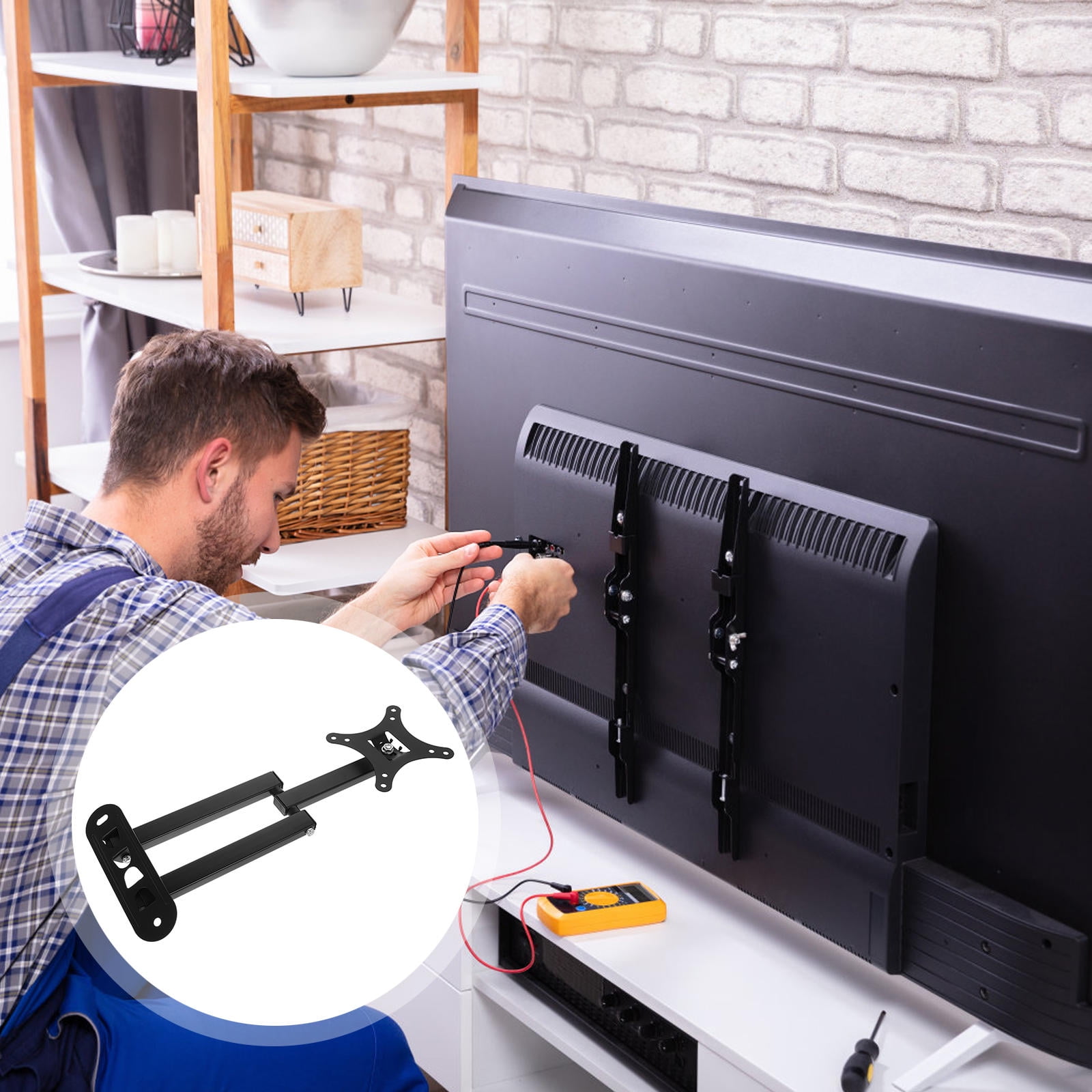 IDEANATEGRATE 1Pack Sleek TV Wall Mounts for Gaming Monitors with 360 ...