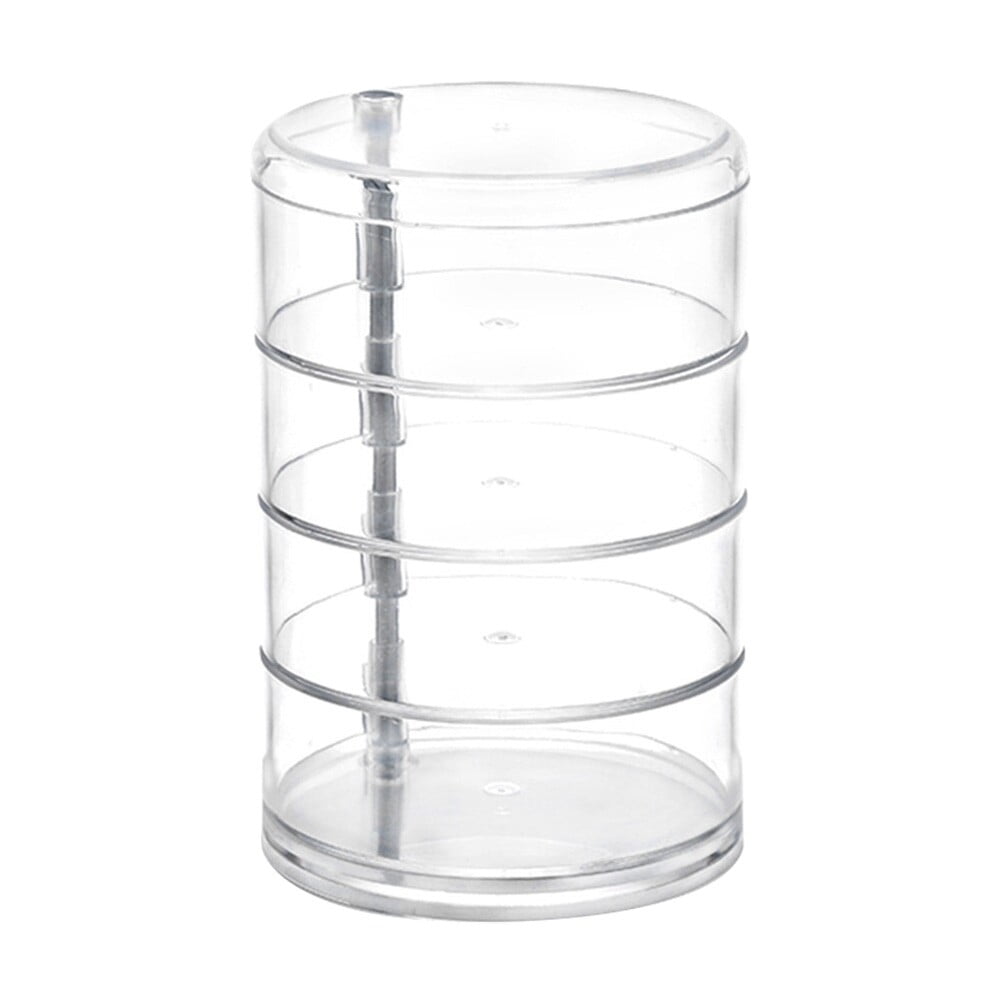IDEANATEGRATE 1Pack Transparent Mini Storage Box Rotating Design ...