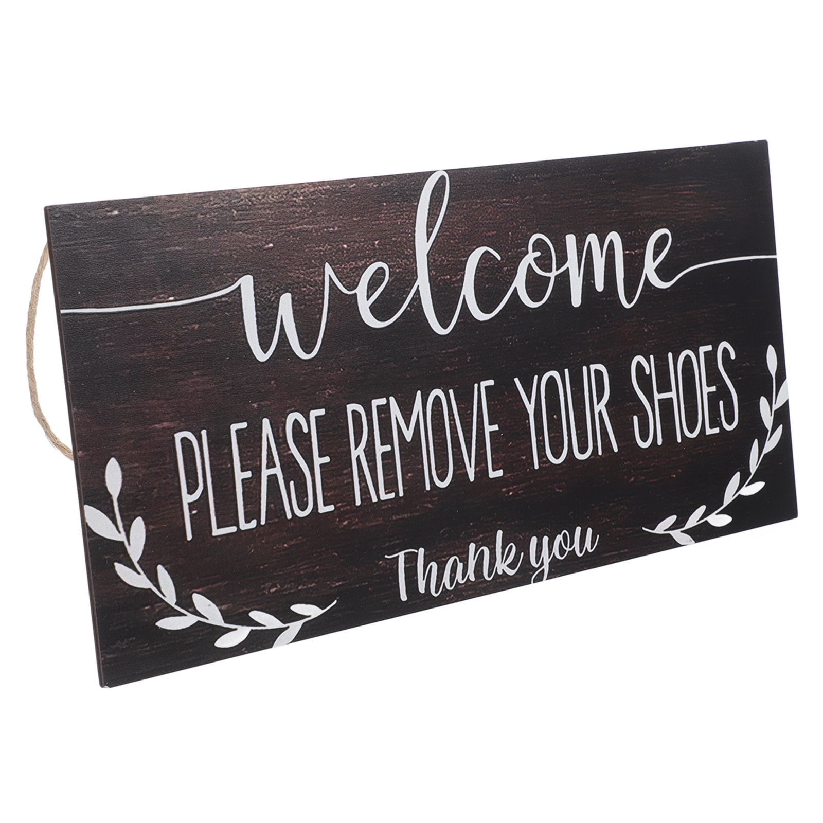 IDEANATEGRATE 1Pack Wooden Hanging Sign Light Brown 11.4X5.7X0.2in for ...