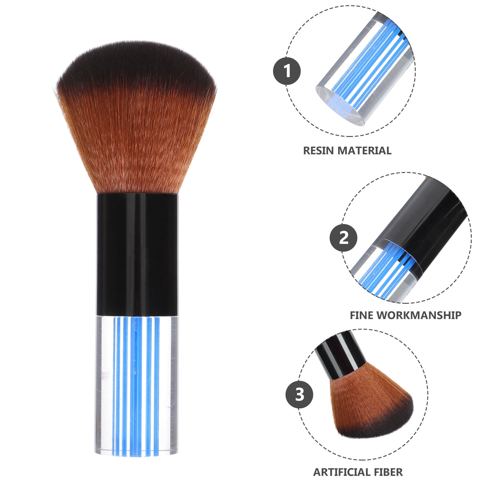 IDEANATEGRATE 1Pc Hair Duster for Barbers with Blue Color for Home Use ...