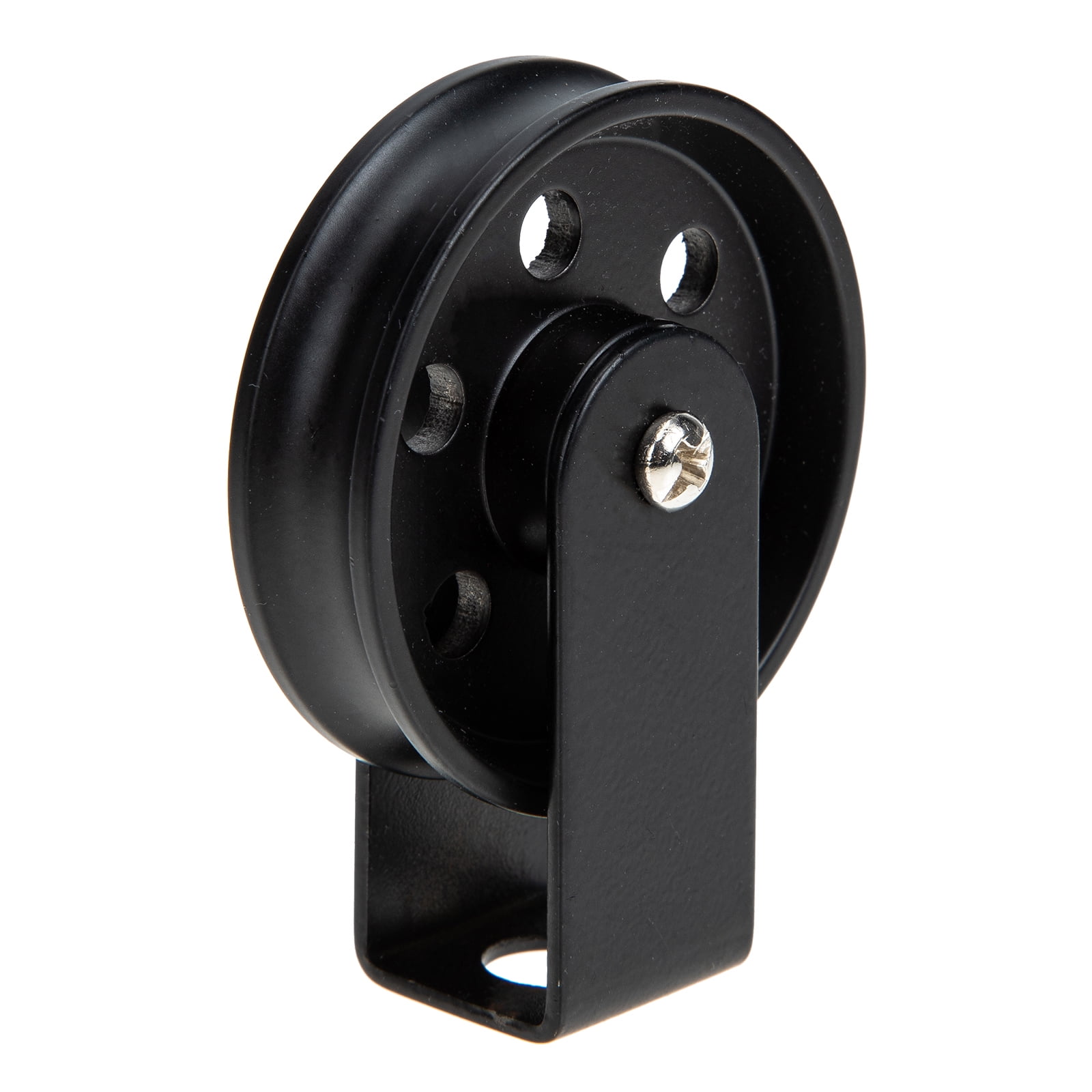 IDEANATEGRATE 1Pcs 1.97X1.97X1.97in Black Iron Pulley Wheel for Pendant ...