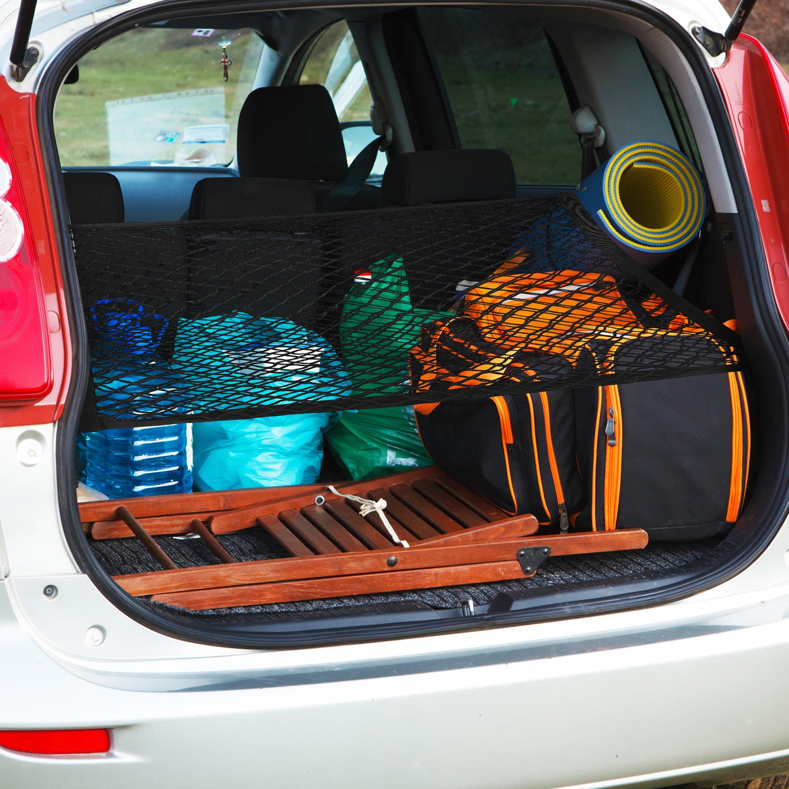 IDEANATEGRATE 1Pcs 39.4x15.7x0.2in Polyester Trunk Storage Cargo Net ...