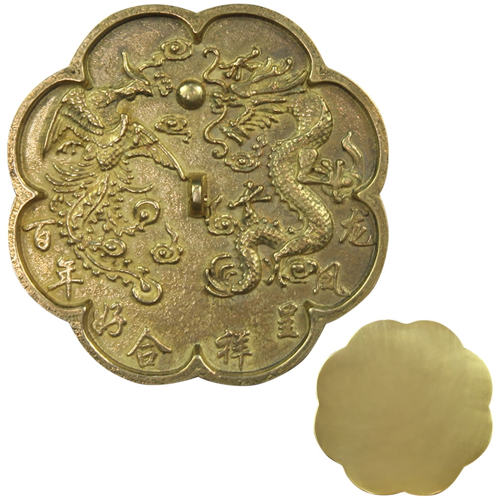 IDEANATEGRATE 1Pcs Chinese Style Trigrams Mirror Antique Design 8.5x8 ...