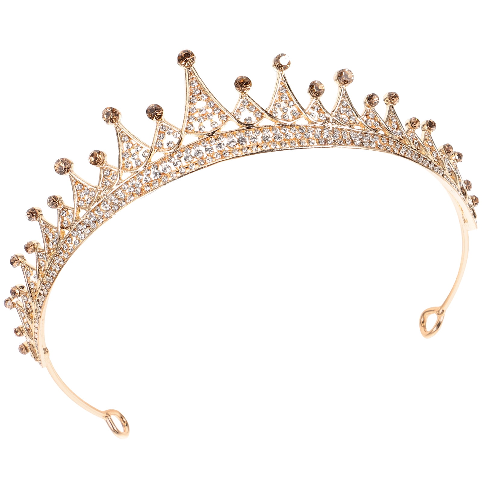 IDEANATEGRATE 1Pcs Dazzling Effect Bridal Tiara Rhinestone Crown With ...