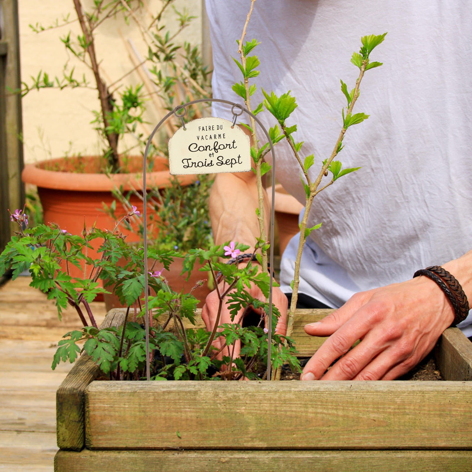 IDEANATEGRATE 1Pcs Iron Garden Arches for Climbing Plants U Shaped Arch ...