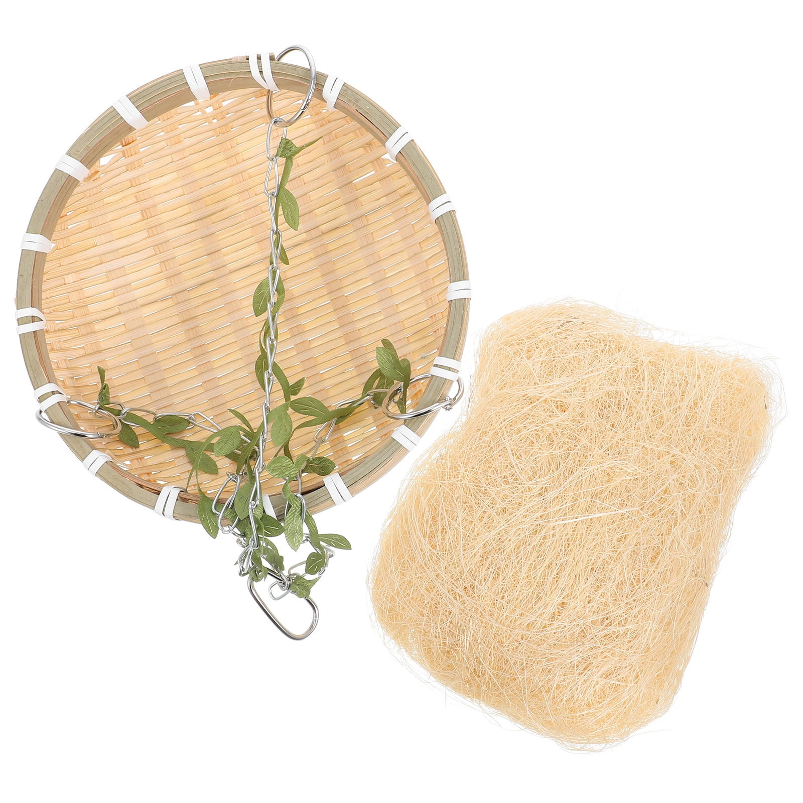 IDEANATEGRATE 1Pcs Multi Colored Crafted Metal Bird Nest for Parakeet ...