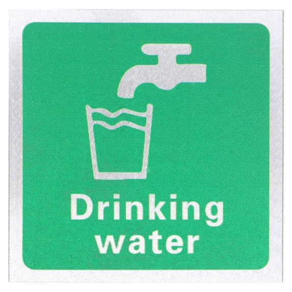 IDEANATEGRATE 1Pcs Outdoor Drinking Water Sign Square Shape Indicating ...