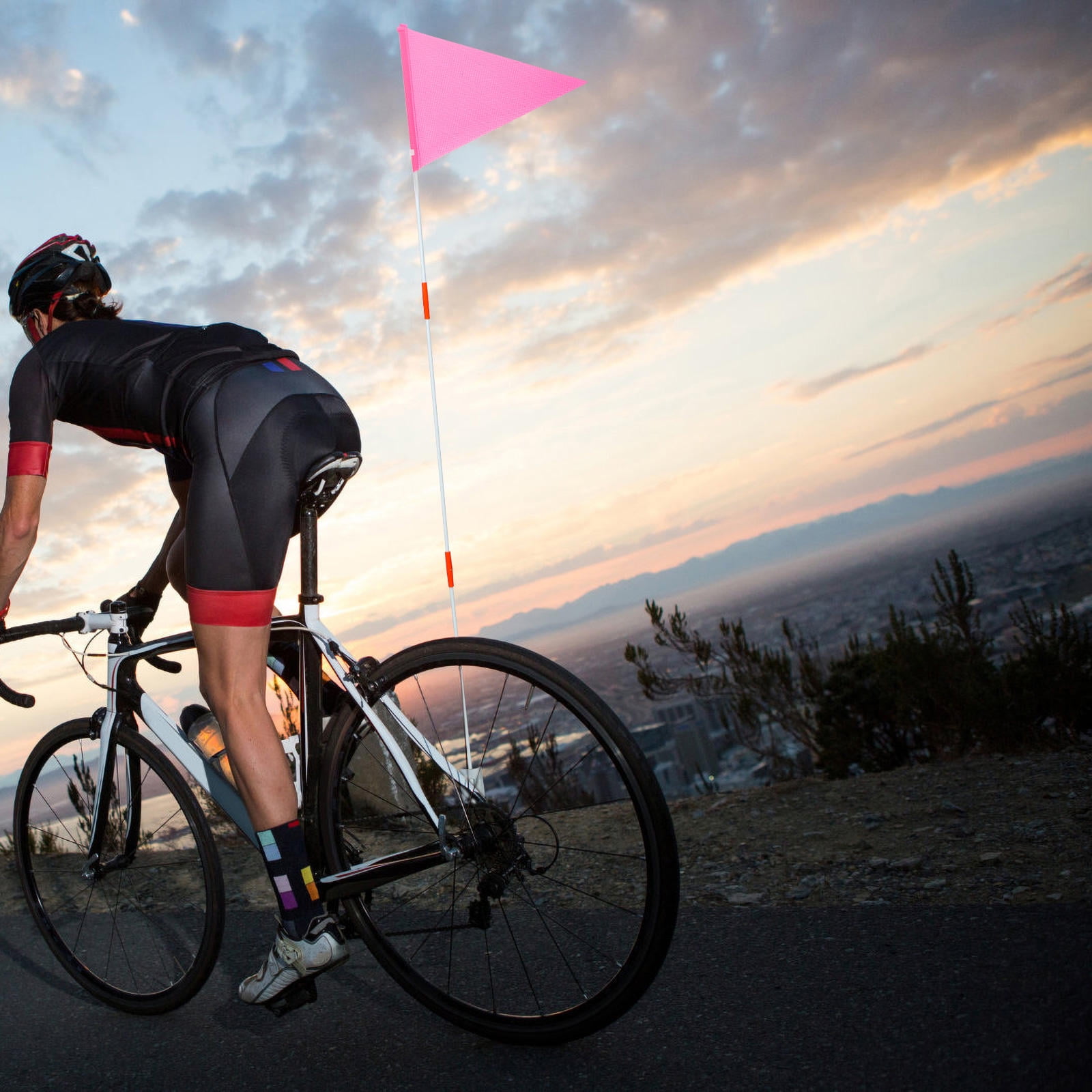 IDEANATEGRATE 1Pcs Simple Design Cycling Tail Flag for Vehicle ...